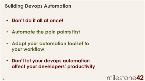 Automating Development Operations V1 Ppt