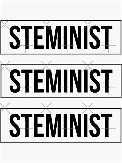 Steminist Sticker By Madedesigns Redbubble