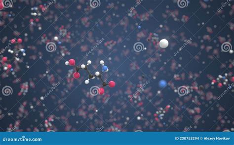 Monosodium Glutamate Molecule Made With Balls Scientific Molecular
