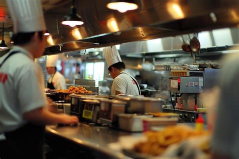 Premium Photo The Fastpaced World Of A Restaurant Kitchen Employees