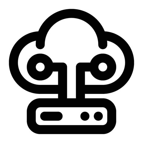 Cloud Database Cloud Storage Outline Icon 55601606 Vector Art At Vecteezy