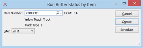 3 1 2 Run Buffer Status By Item