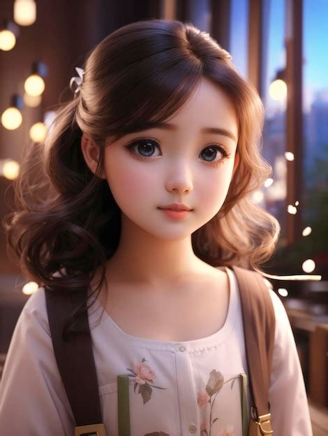 Premium Ai Image Sweet Girl