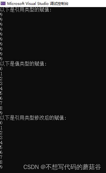 C 关于值类型和引用类型的赋值问题c引用类型赋值 Csdn博客