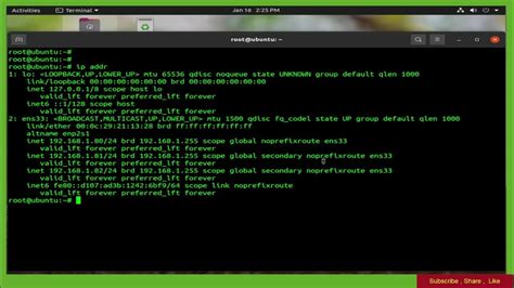 How To Assign Multiple Ip Addresses To Single Nic In Ubuntu 2004 Lts Youtube