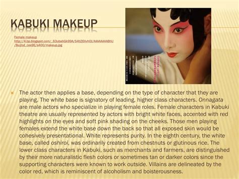 Kabuki Makeup Colour Meanings Saubhaya Makeup