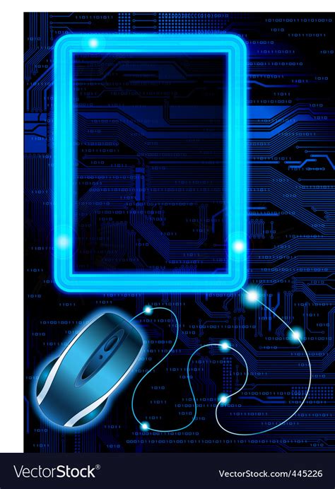 Technology Theme Background Royalty Free Vector Image