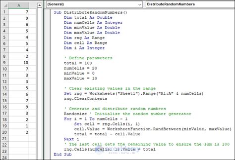 How To Generate Random Numbers In A Range With Excel Vba