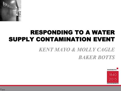 Responding To A Water Supply Contamination Event Pptx Business Business And Finance