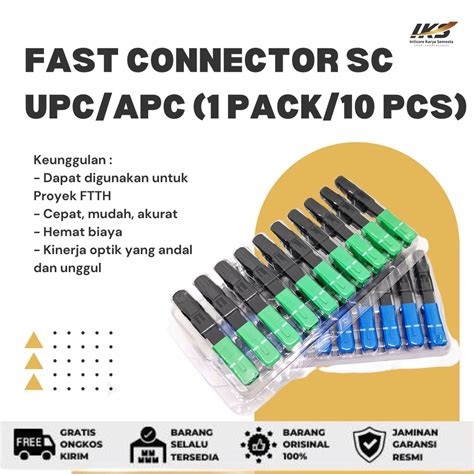 Jual Ftth Fast Connector Sc Upc Apc Fiber Optic Konektor Sc Upc Apc