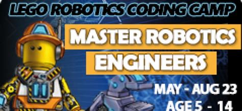 master robotics engineers lego robotics coding school holiday summer