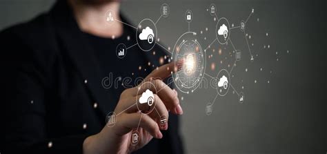 Fingerprint Scan For Secure Access And Service Unlock Design Concept Stock Image Image Of