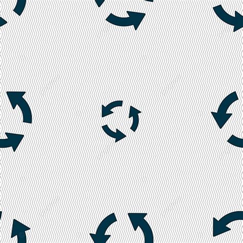 geometric texture seamless pattern depicting the refresh icons