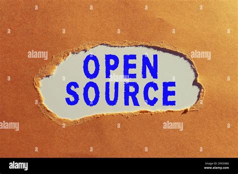 Inspiration Showing Sign Open Source Word For Denoting Software Which
