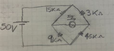 Solved Determine The Galvanometer Current Ig ﻿at The Point
