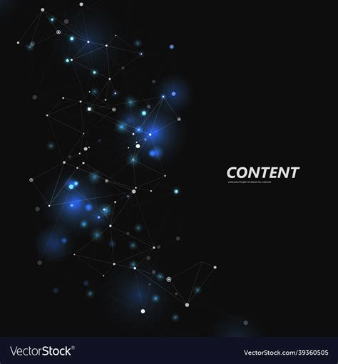 Abstract Triangle Structure Network Design Vector Image