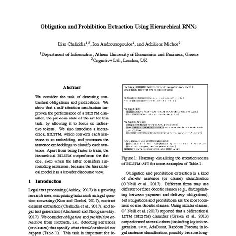 obligation and prohibition extraction using hierarchical rnns acl