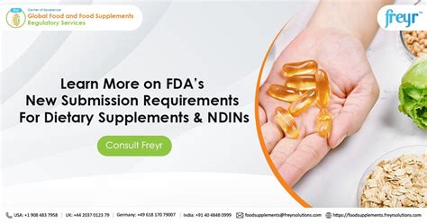 Fda Draft Guidance On Dietary Supplements And Ndins Freyr Food And Food Supplements Posted On