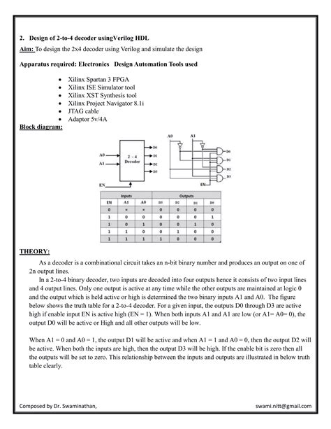 Verilog Lab Manual Ecad And Vlsi Lab Pdf