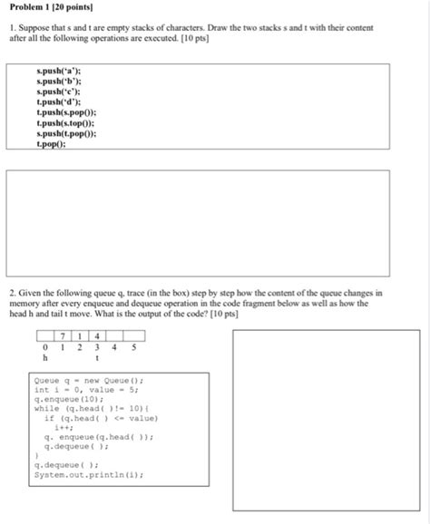 Solved Problem 1 20 Points 1 Suppose That S And T Are