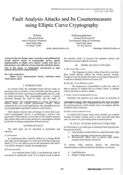 pdf fault analysis attacks and its countermeasure using elliptic