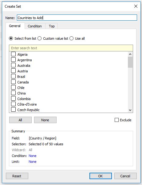 Add Options To A Filter Using Set Actions In Tableau Interworks
