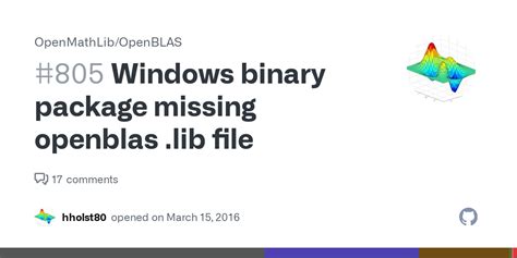 Windows Binary Package Missing Openblas Lib File Issue OpenMathLib OpenBLAS GitHub