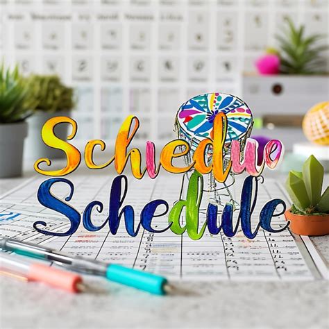 Premium Ai Image Photo Of Schedule Design With Rotating Effect And