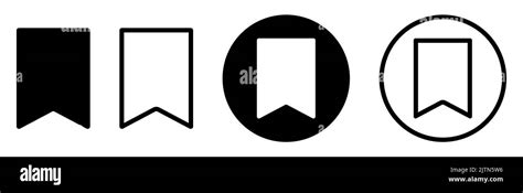 Set Of Bookmark Icons Symbol For Website Design Logo App Ui Vector Illustration Eps10