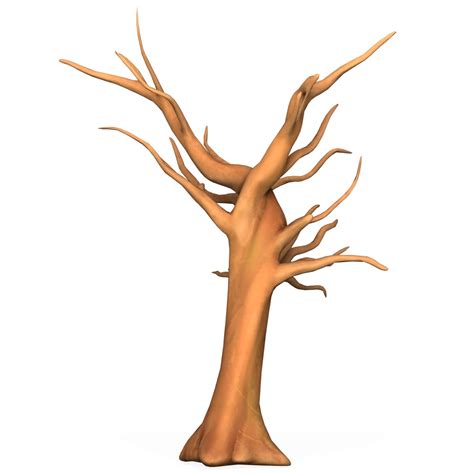 Cartoon Tree Trunk 01 3d Model By Treeworld3d