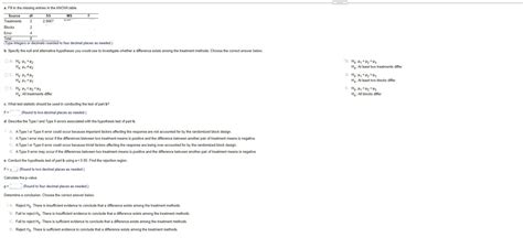 Solved An Experiment Was Conducted Using A Randomized Block Chegg