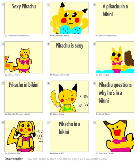 Sexy Pikachu Drawception