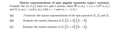 solved matrix representations of spin angular momenta