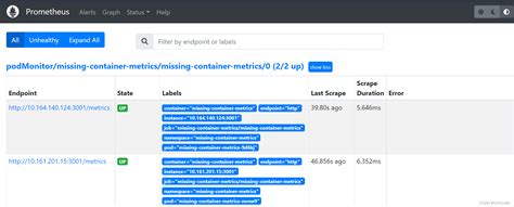 Prometheus使用missing Container Metrics监控podprometheus监控pod状态 Csdn博客