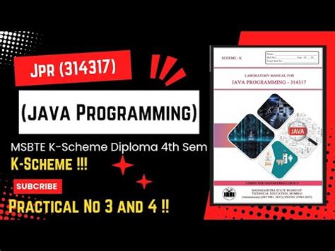 Java Programming Practical no 3 and 4 MSBTE K-Scheme diploma 4th sem #viralvideo #dmcomputer# ...