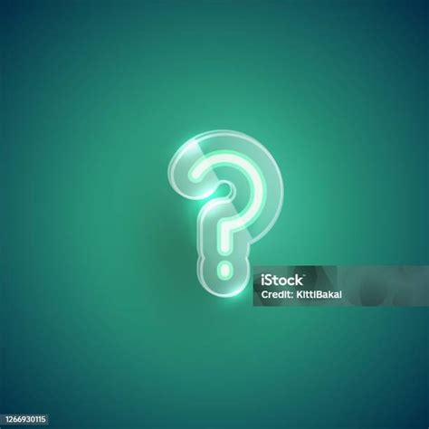 플라스틱 케이스 가 주위에 현실적인 네온 물음표문자 벡터 일러스트 0명에 대한 스톡 벡터 아트 및 기타 이미지 0명 3차원 형태 네온 Istock