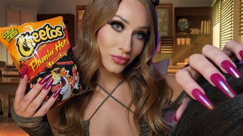 Asmr Hot Cheeto Girl Sits Behind You In Class 🧡🌶 Roleplay Brushing