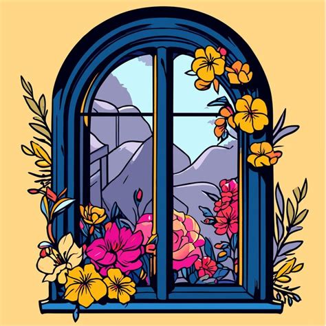 window vector illustration premium ai generated vector