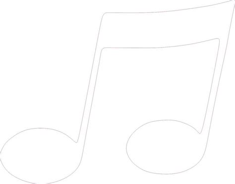 5in X 4in White Double Eighth Note Sticker Bumper Stickers Eighth Note Window Stickers