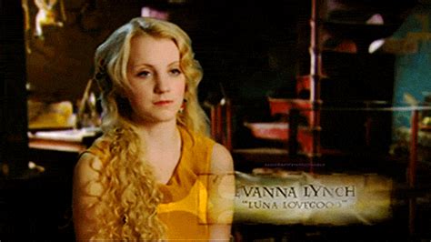 Evanna Lynch As Luna Lovegood Having Interview 