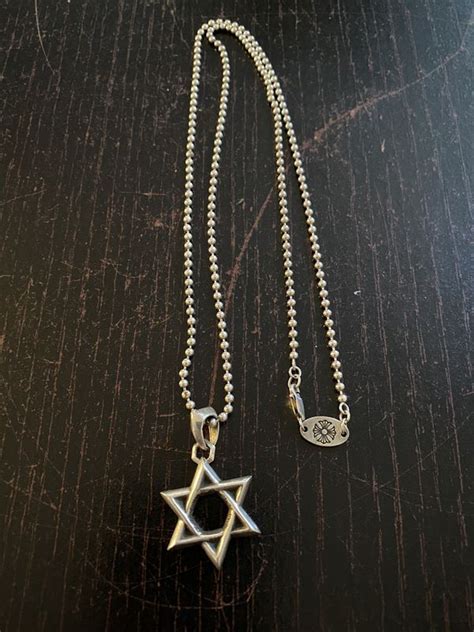 Rare Chrome Heart Star Of David Pendant Chain For Sale In Chicago Il