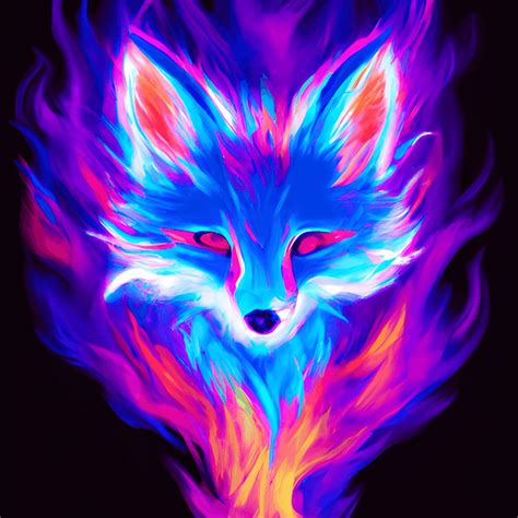 Flaming Fox Magic Graphic · Creative Fabrica