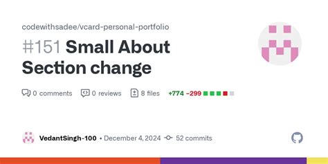 Small About Section Change By VedantSingh 100 Pull Request 151