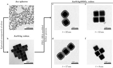 Schematic Synthesis Procedure For Silica Encapsulated Auag Core Shell