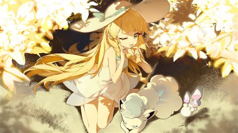 Lillie Alolan Vulpix And Morelull Pokemon And 2 More Drawn By Meng Ge 3 565571710 Danbooru
