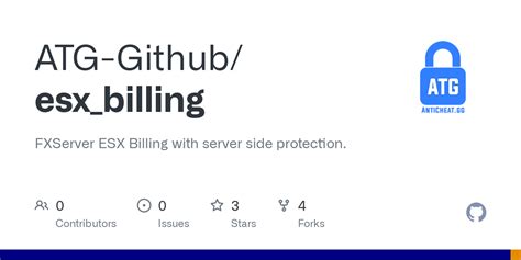 Github Atg Githubesxbilling Fxserver Esx Billing With Server Side Protection
