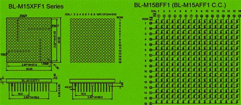 15 Inch Height 16x16 Led Dot Matrix