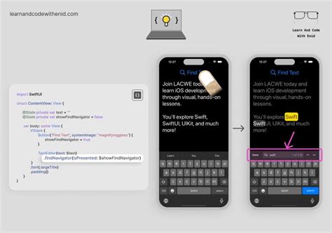 Learn And Code With Enid On Linkedin Swiftui Tip💡 Display The Find And
