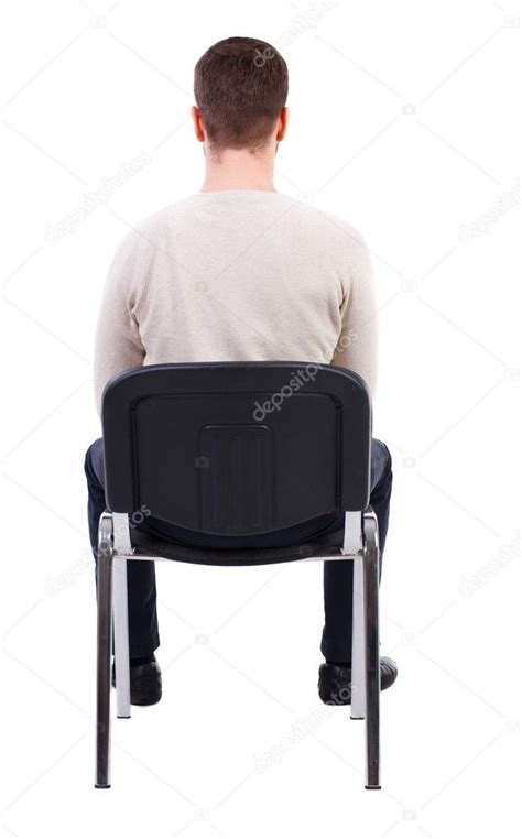 People Sitting On Chair Back View Man Sitting In Chair Back View