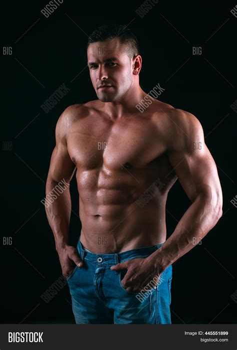 Sexy Man On Black Image And Photo Free Trial Bigstock